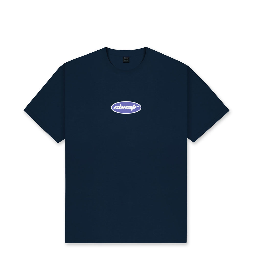 Oval Tee, Navy – CHEATR